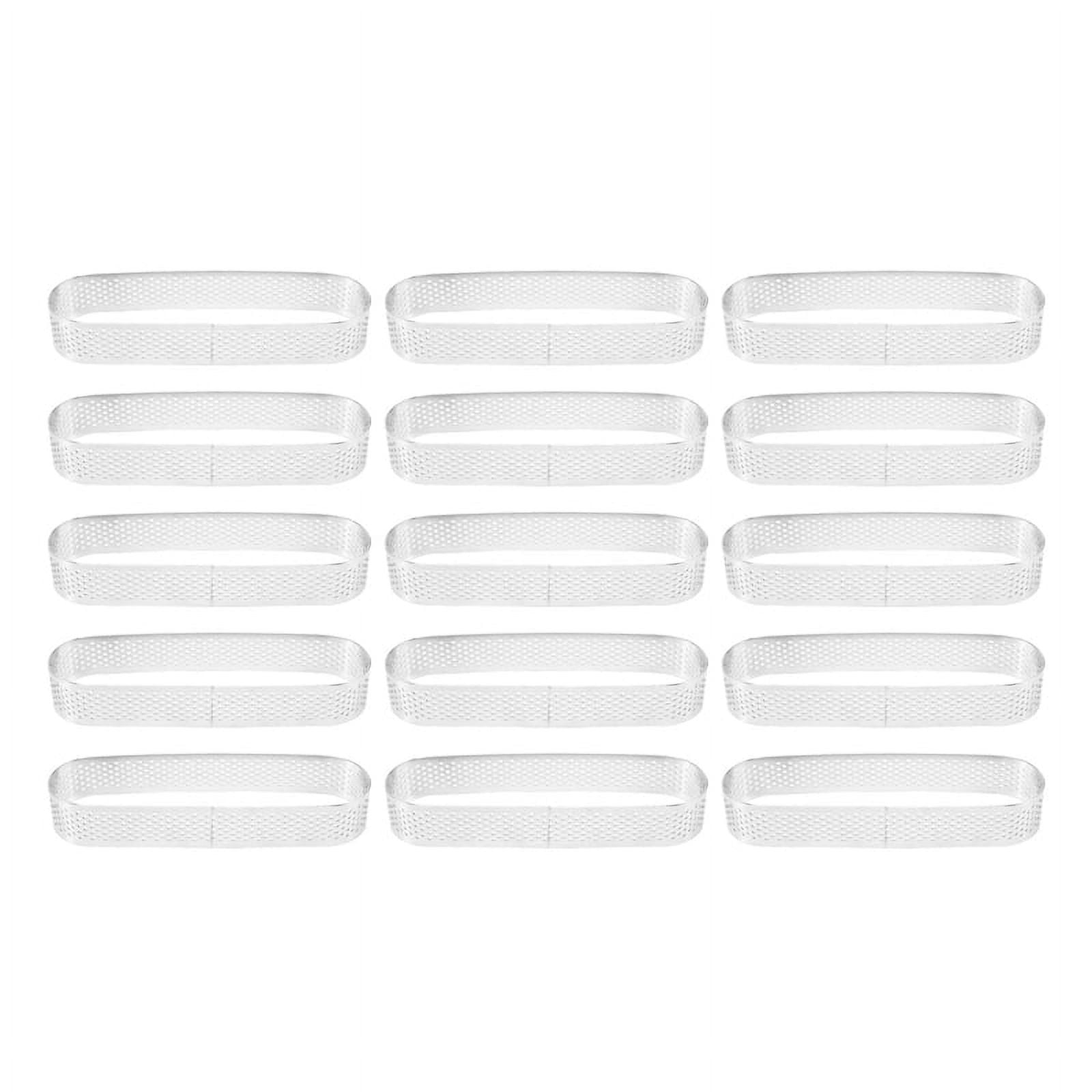 15Pcs Oval Tartlet Molds Perforated Tart Molds Stainless Steel ...