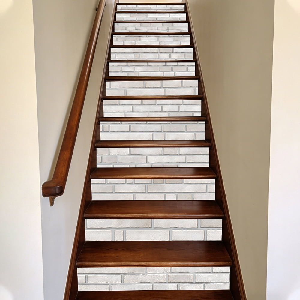 15Pcs PVC Plastic Self-Adhesive Stairs Stickers Waterproof Backsplash ...