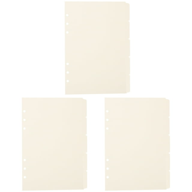15Pcs Paper Binder Dividers Office Tab Dividers A5 Binder Dividers ...