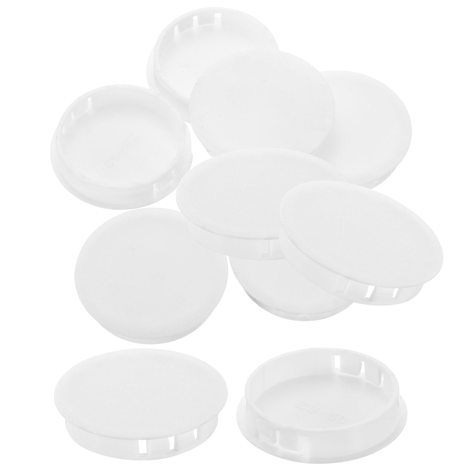 15Pcs Plastic Hole Plugs, 50mm(2") Flush Type Panel Plugs, Round Snap ...