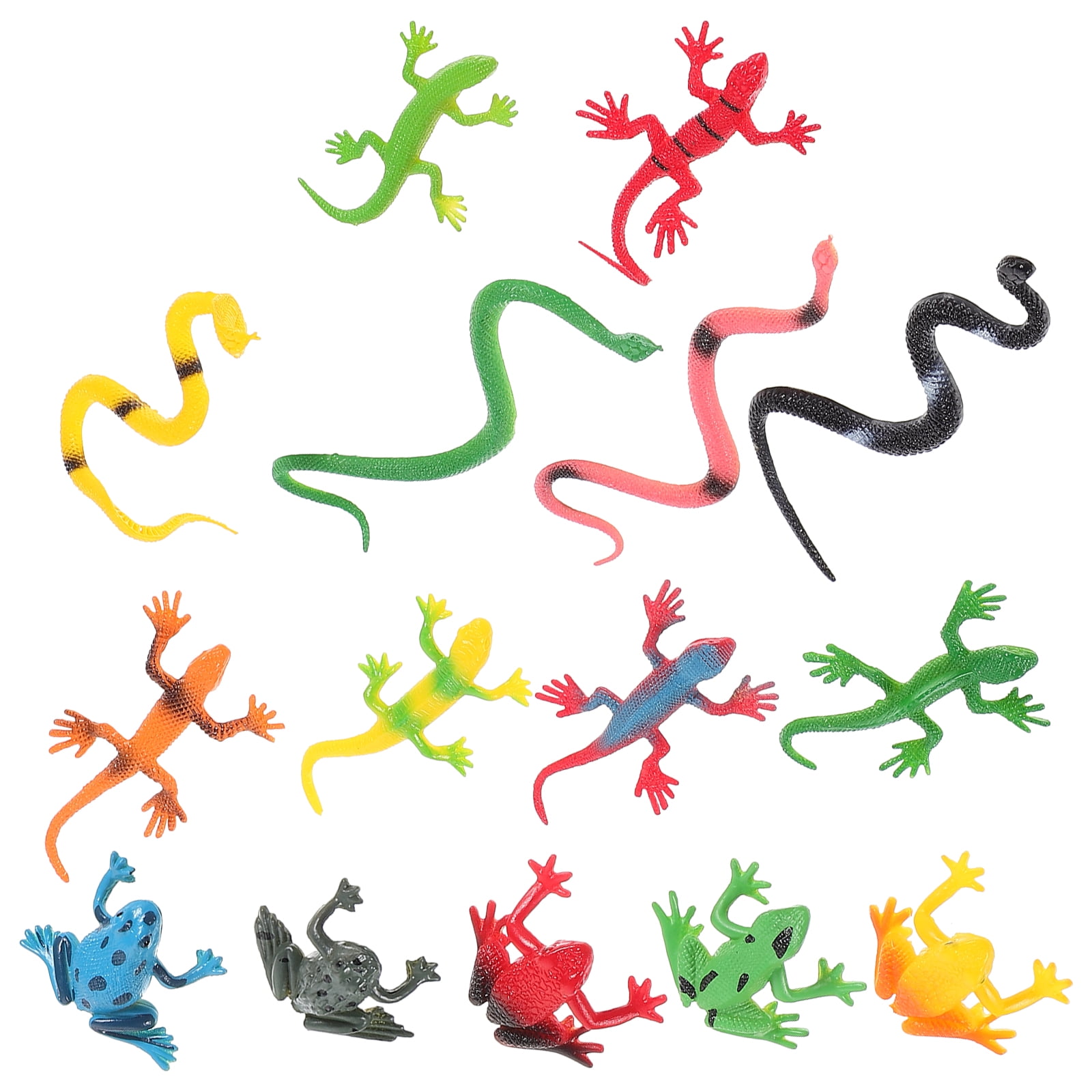 15Pcs Realistic Plastic Reptiles Animals Simulation Reptile Snake ...
