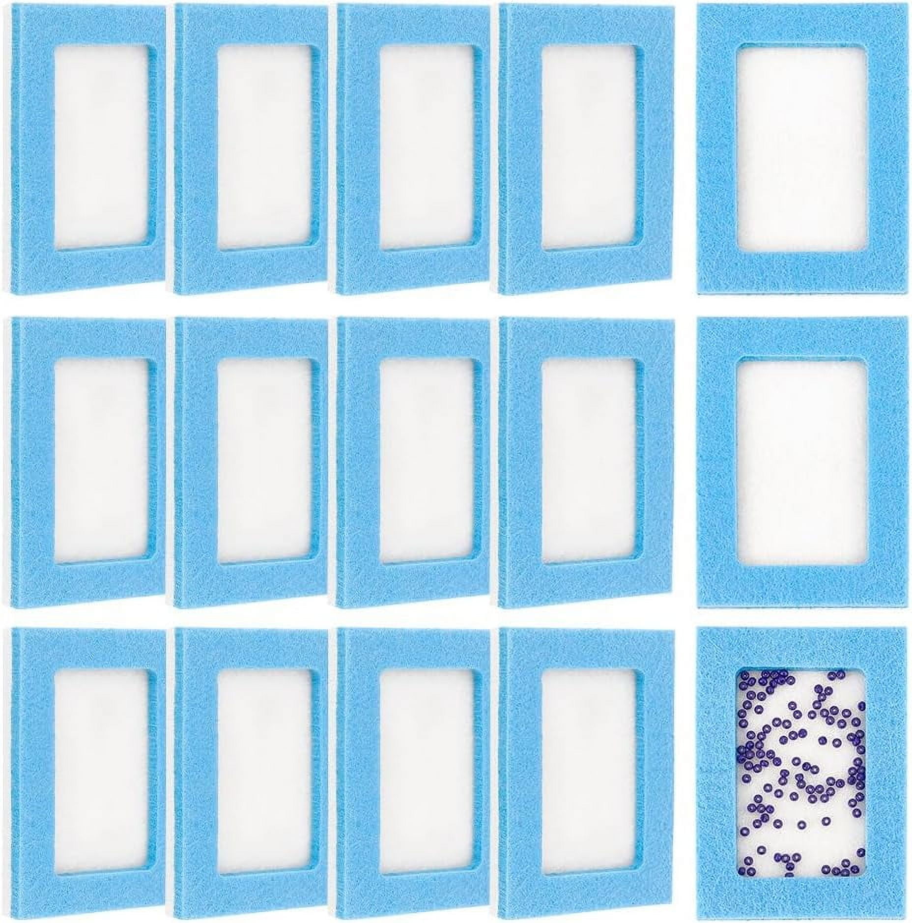 15Pcs Rectangle Felt Bead Design Board 1.2x2inch Sky Blue Beading Mat ...