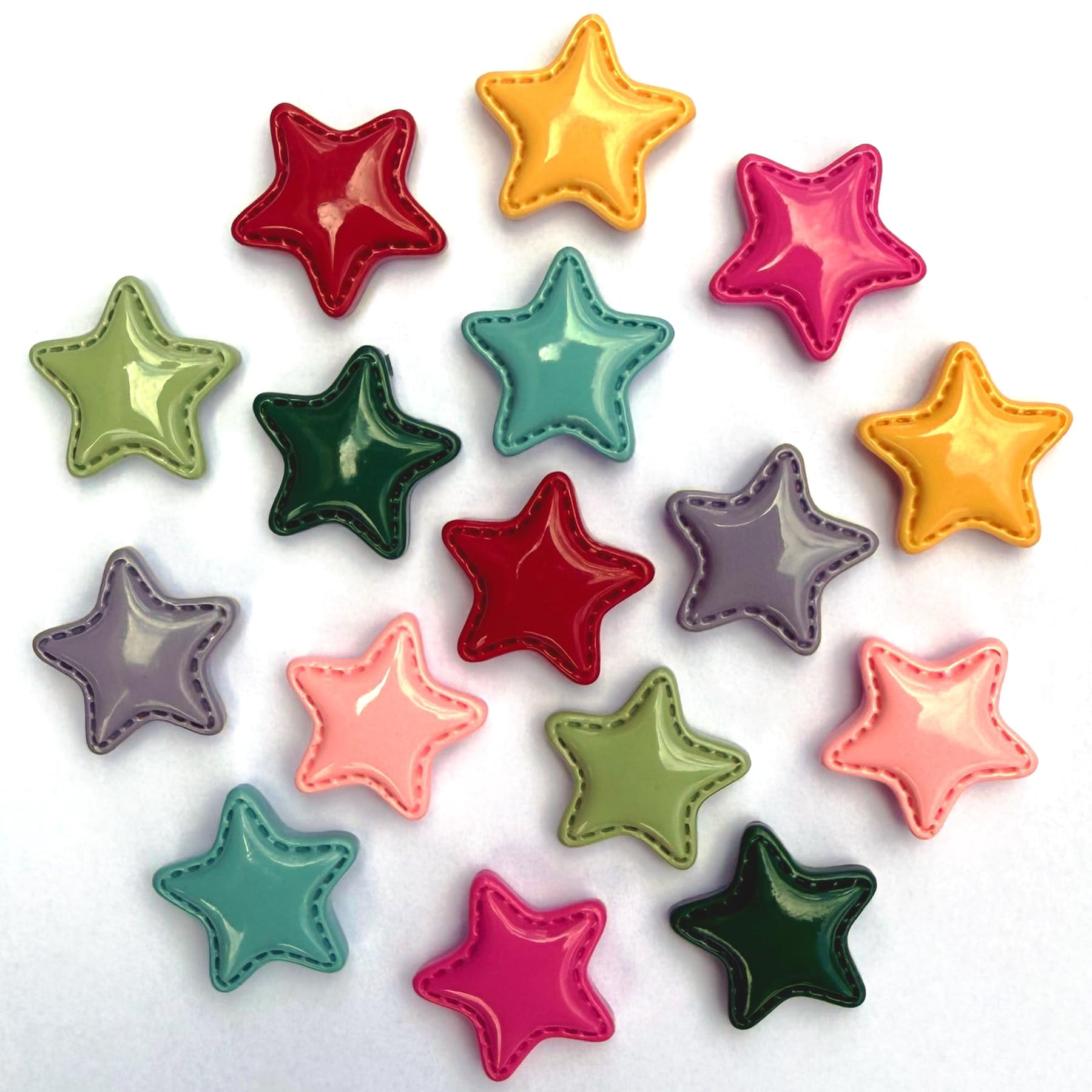 15Pcs Ripple Star Shaped Fridge Magnets, Colorful 3D Decorative Star ...