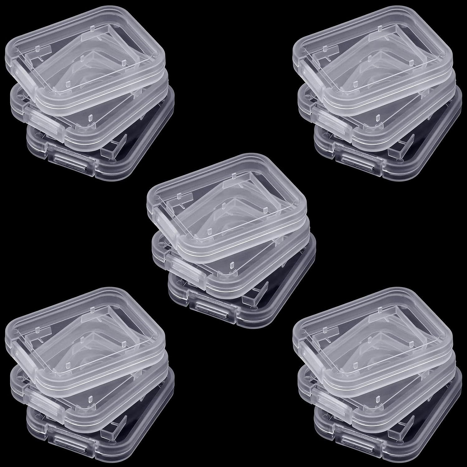 15Pcs SD Memory Card Case Holder, Standard SD Plastic Storage Boxes ...