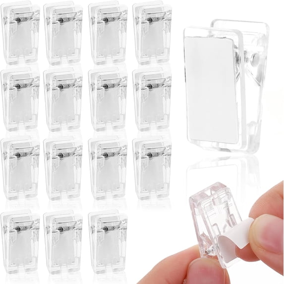 15Pcs Self Adhesive Clips, Tapestry Wall Hanging Clips Wall Clips for ...