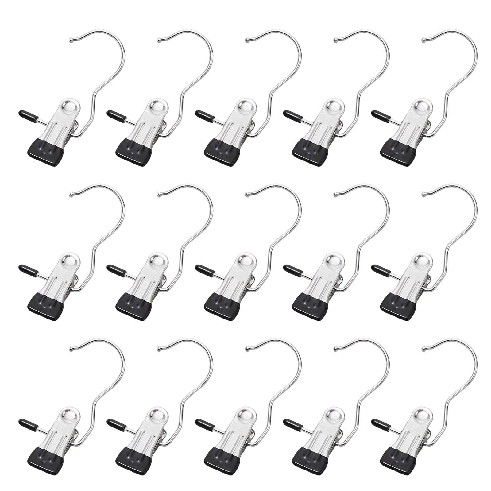 15Pcs Space Saving Stainless Steel Hanger Clips, Stainless Steel ...