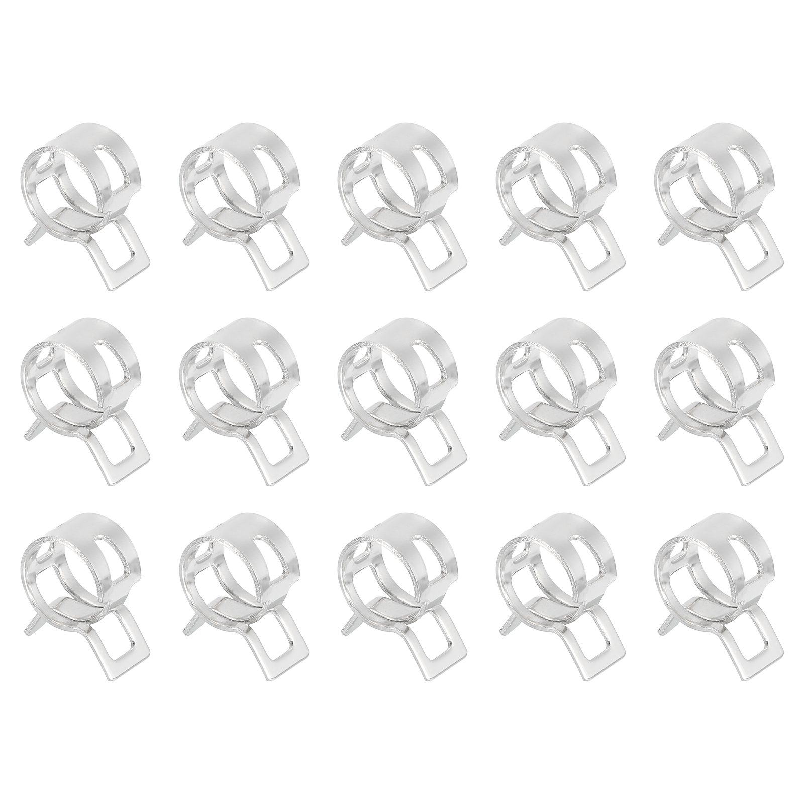 15Pcs Spring Band Type Action Fuel/Silicone Vacuum Hose Pipe Clamp ...
