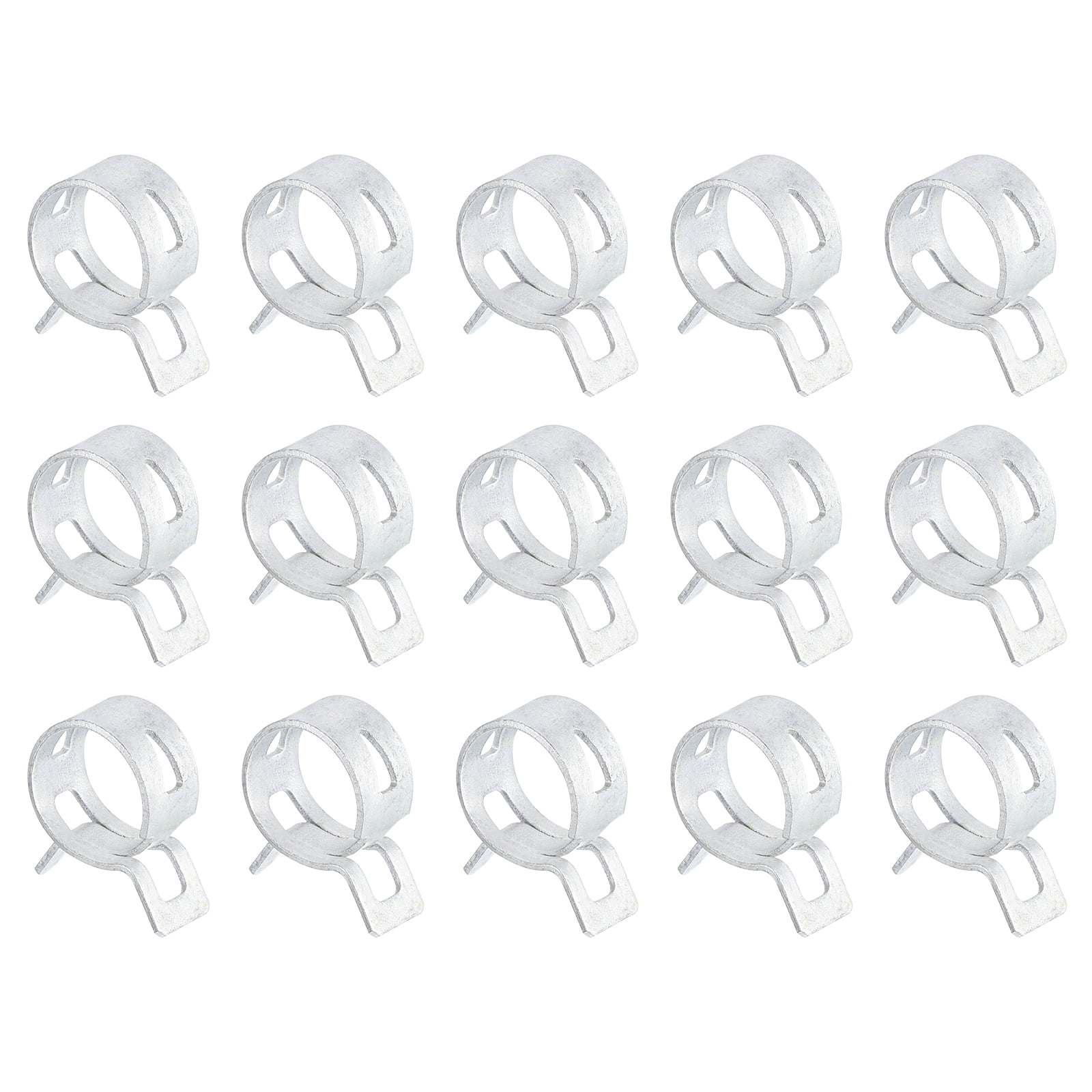 15Pcs Spring Band Type Action Fuel/Silicone Vacuum Hose Pipe Clamp, 12 ...
