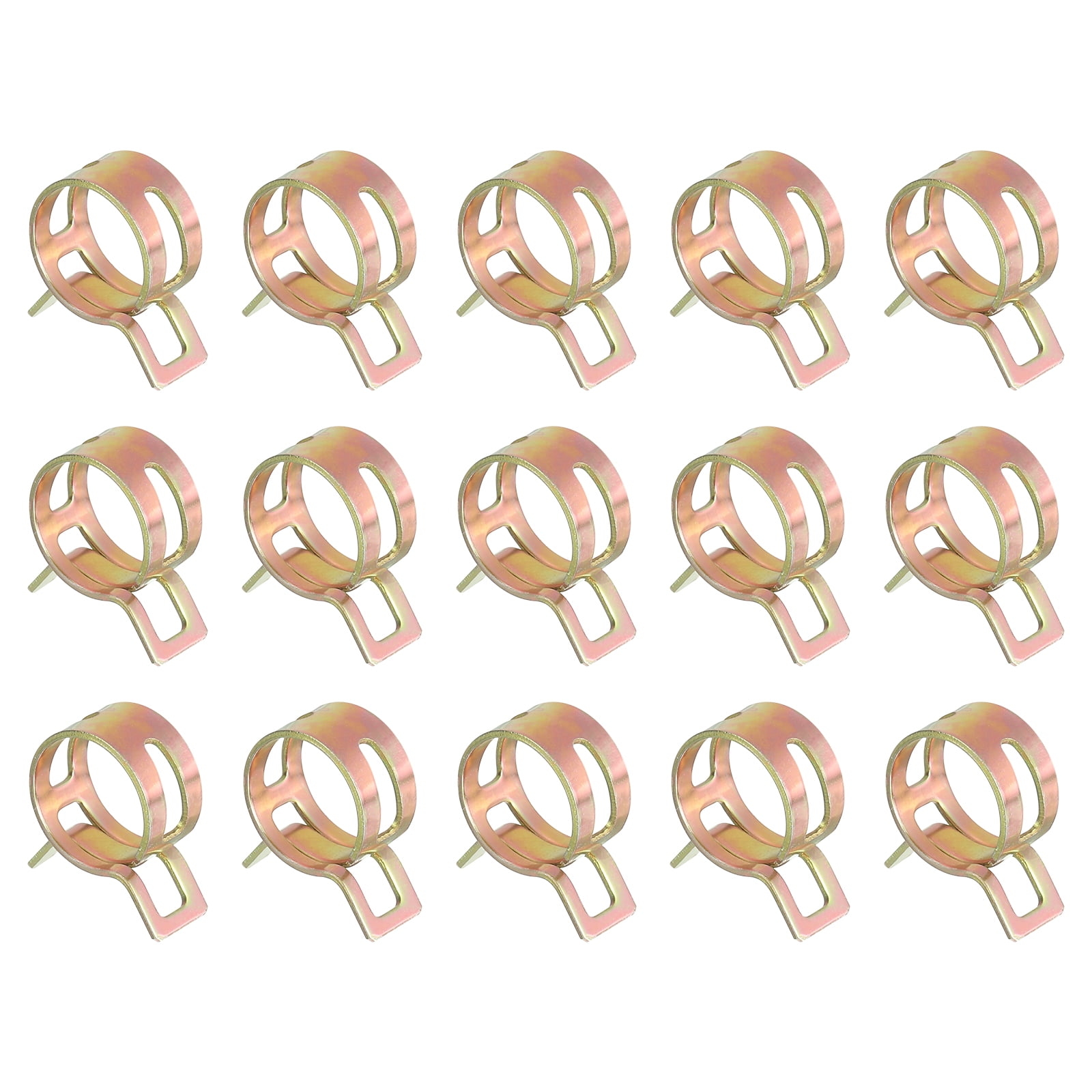 15Pcs Spring Band Type Action Fuel/Silicone Vacuum Hose Pipe Clamp ...