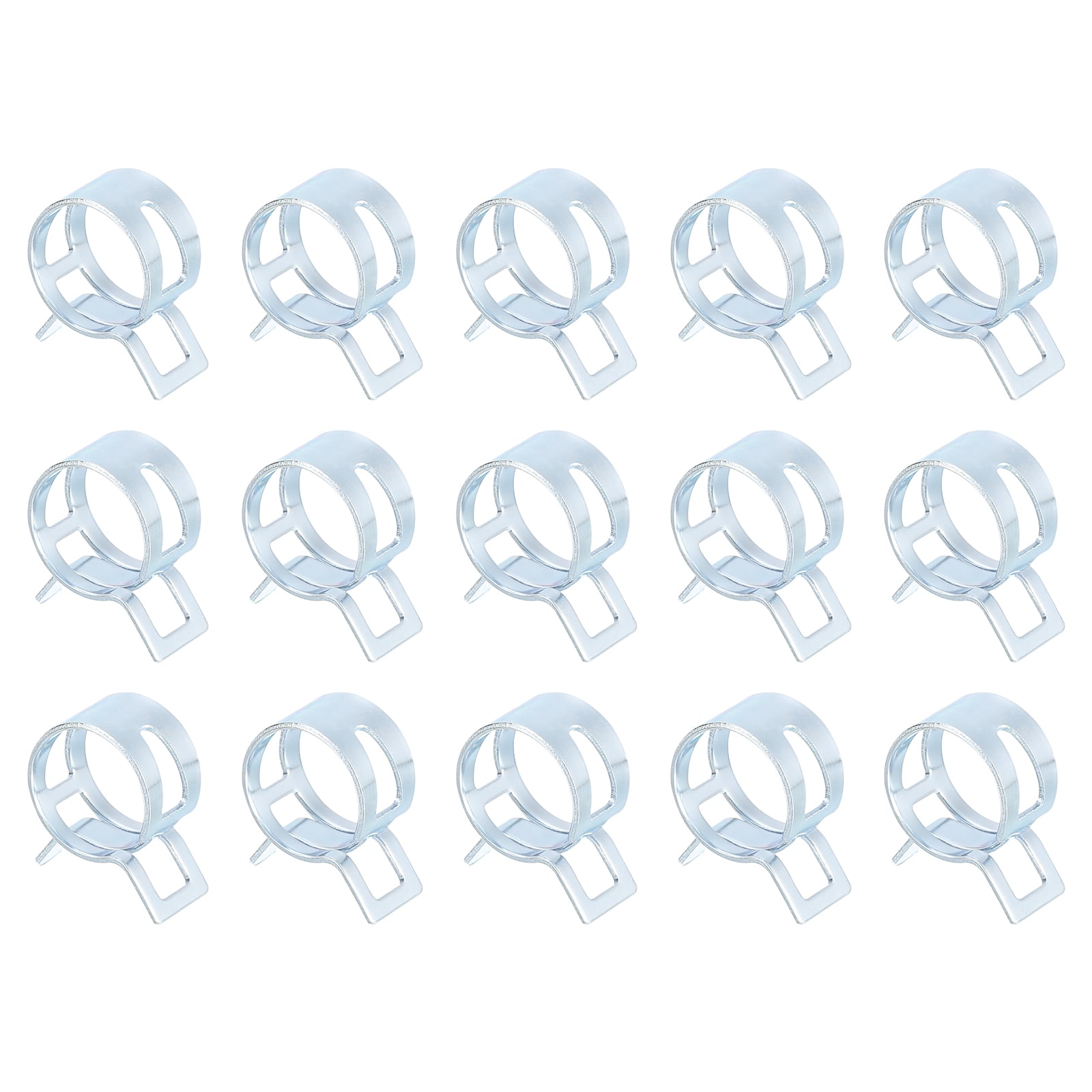 15Pcs Spring Band Type Action Fuel/Silicone Vacuum Hose Pipe Clamp ...