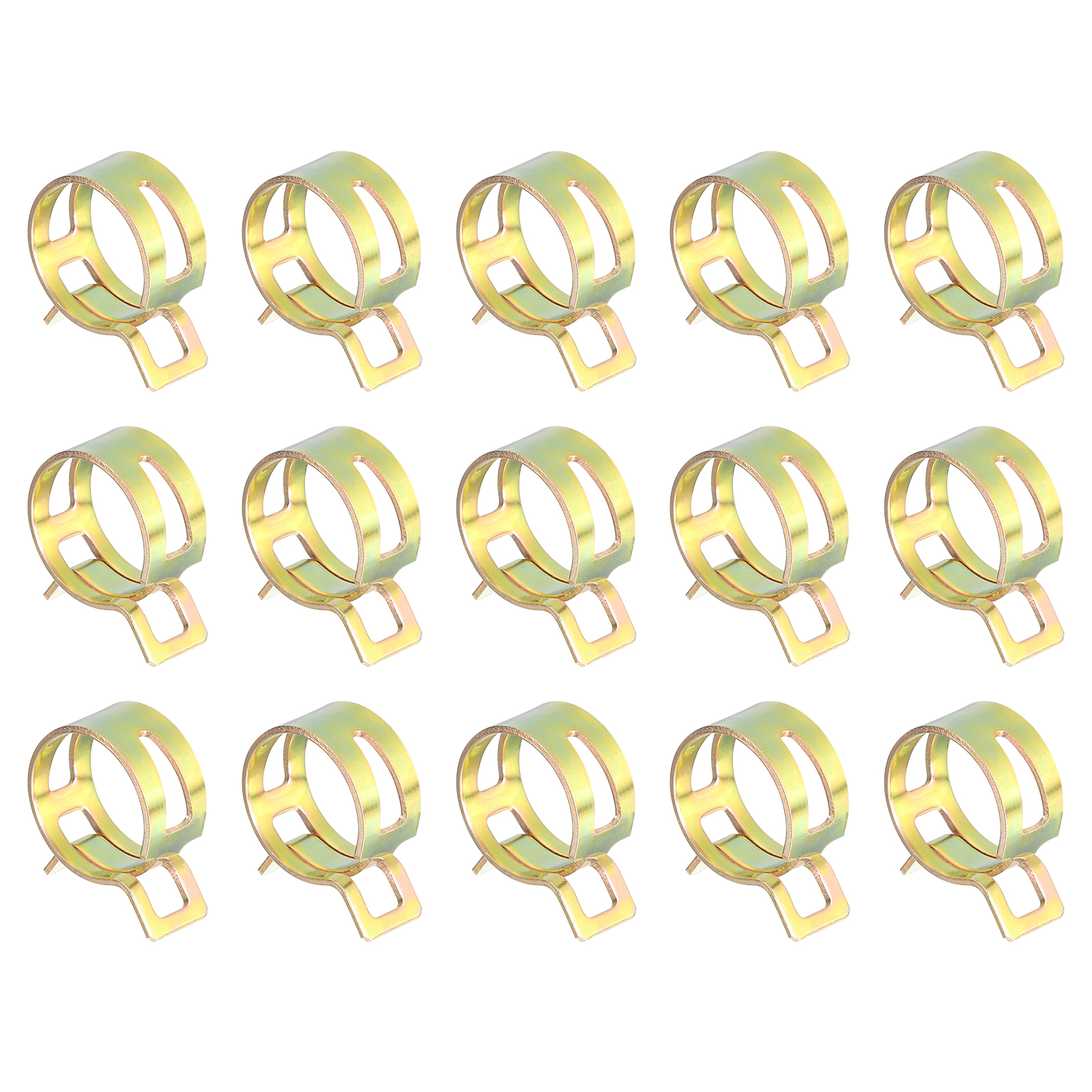 15Pcs Spring Band Type Action Fuel/Silicone Vacuum Hose Pipe Clamp ...