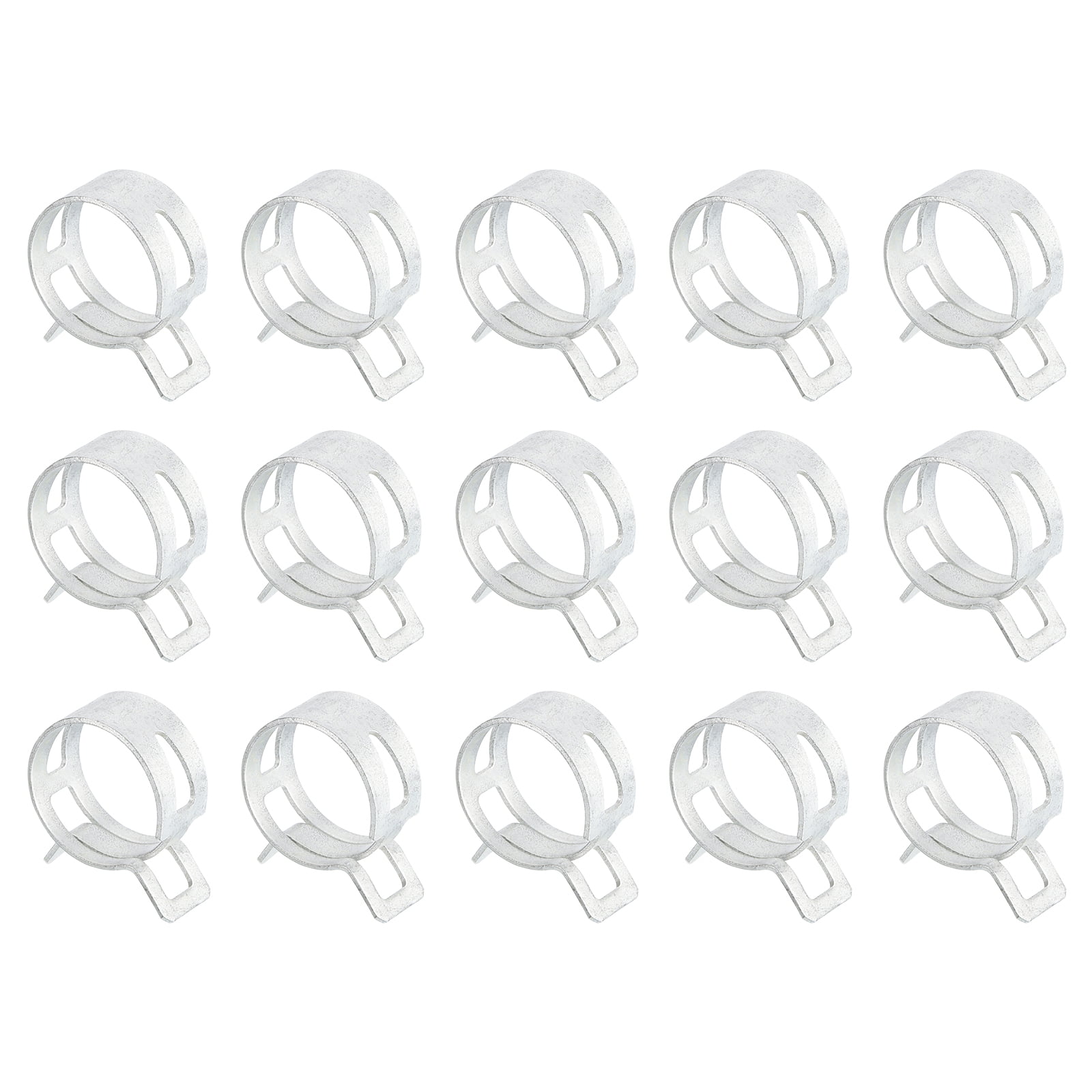 15Pcs Spring Band Type Action Fuel/Silicone Vacuum Hose Pipe Clamp ...