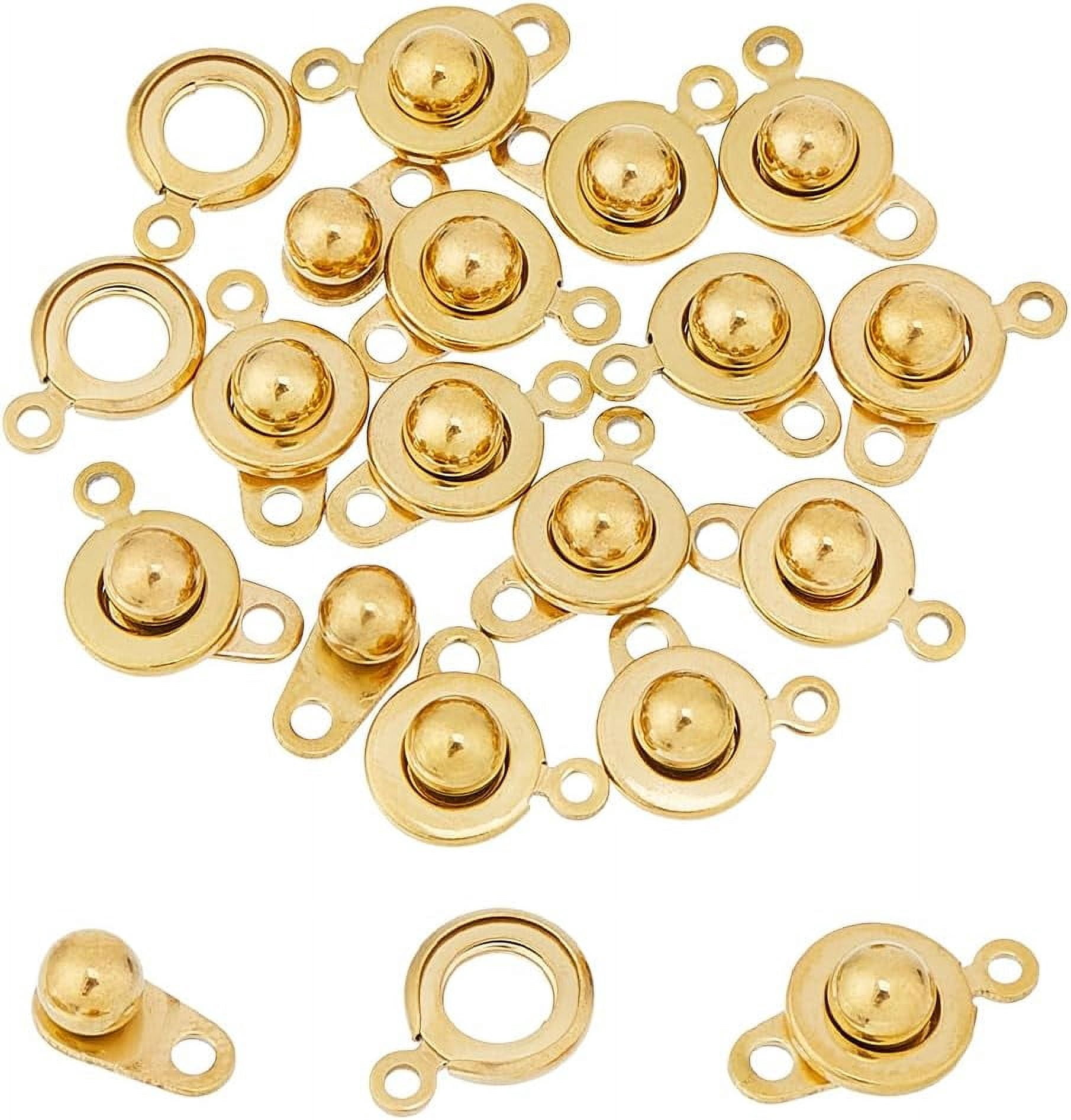 15Pcs Stainless Steel Snap Jewelry Clasps 15mm Jewelry Clasps and ...