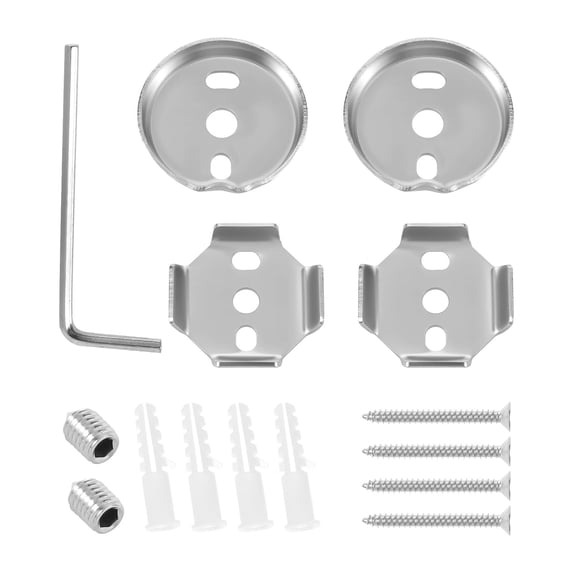 15Pcs Stainless Steel Towel Rack Mounting Bathroom Fixture Repair Set ...