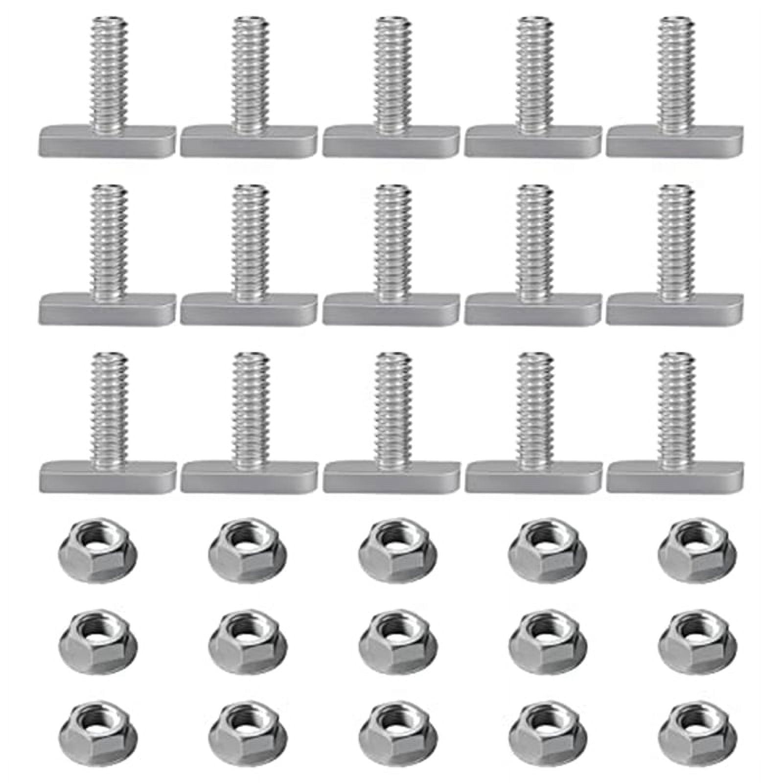 15Pcs T Slot Bolt Replacement,M8 X 20 Screws, A2-70 Rail Track Screws ...