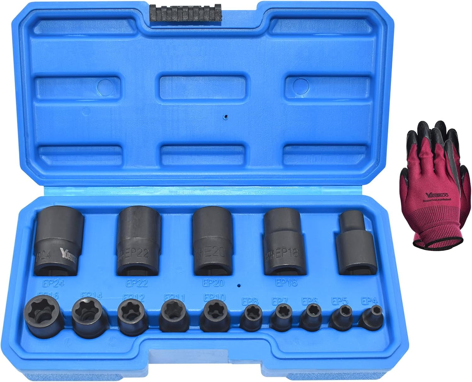 15Pcs Torx Plus Socket Set, External Torx Plus Socket Set, 6 Point EP ...