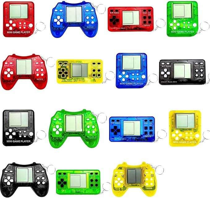 15Pcs Video Game Party Favors for Kids, Arcade Video Game Keychain ...