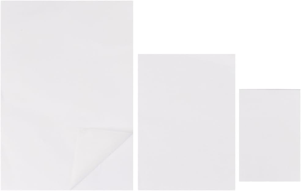 15Pcs Water Soluble Stabilizer Embroidery Fabric Paper 3 Size ...