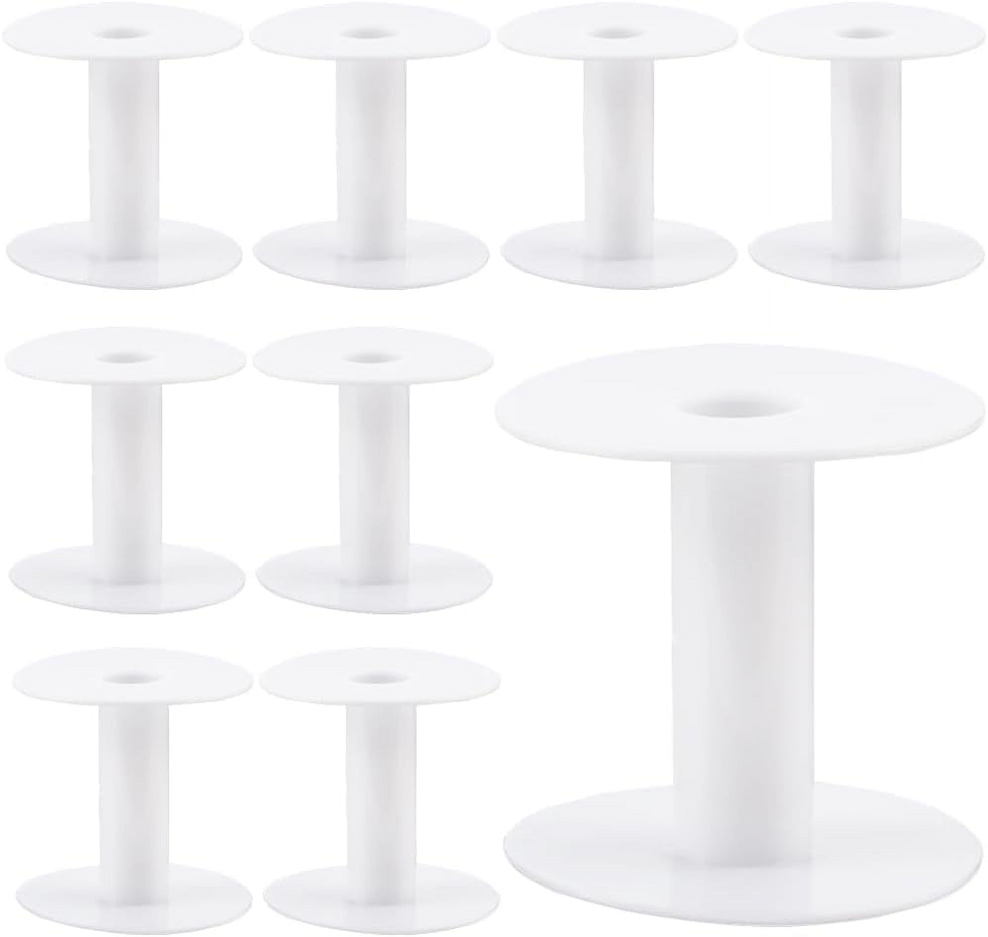 15Pcs Wire Weaving Bobbin Plastic Ribbon Spool Bulk Small Diameter ...