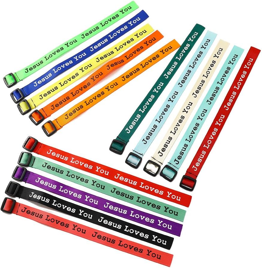 15Pcs Women Men Jewelry Handmade Religious Christian Bracelet for Woven ...