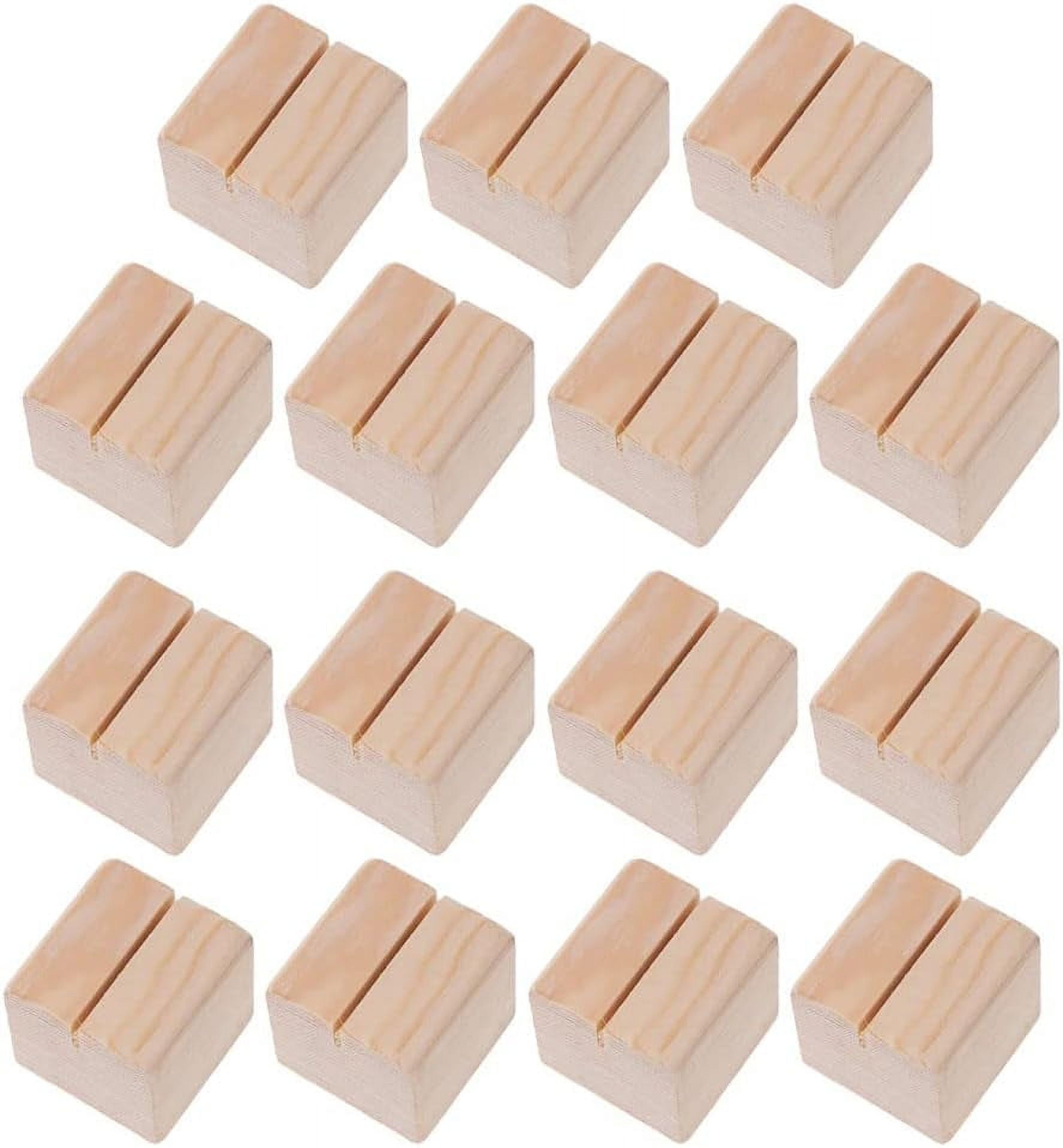 15Pcs Wood Place Card Holders Rustic Table Number Holders Wood Photo ...