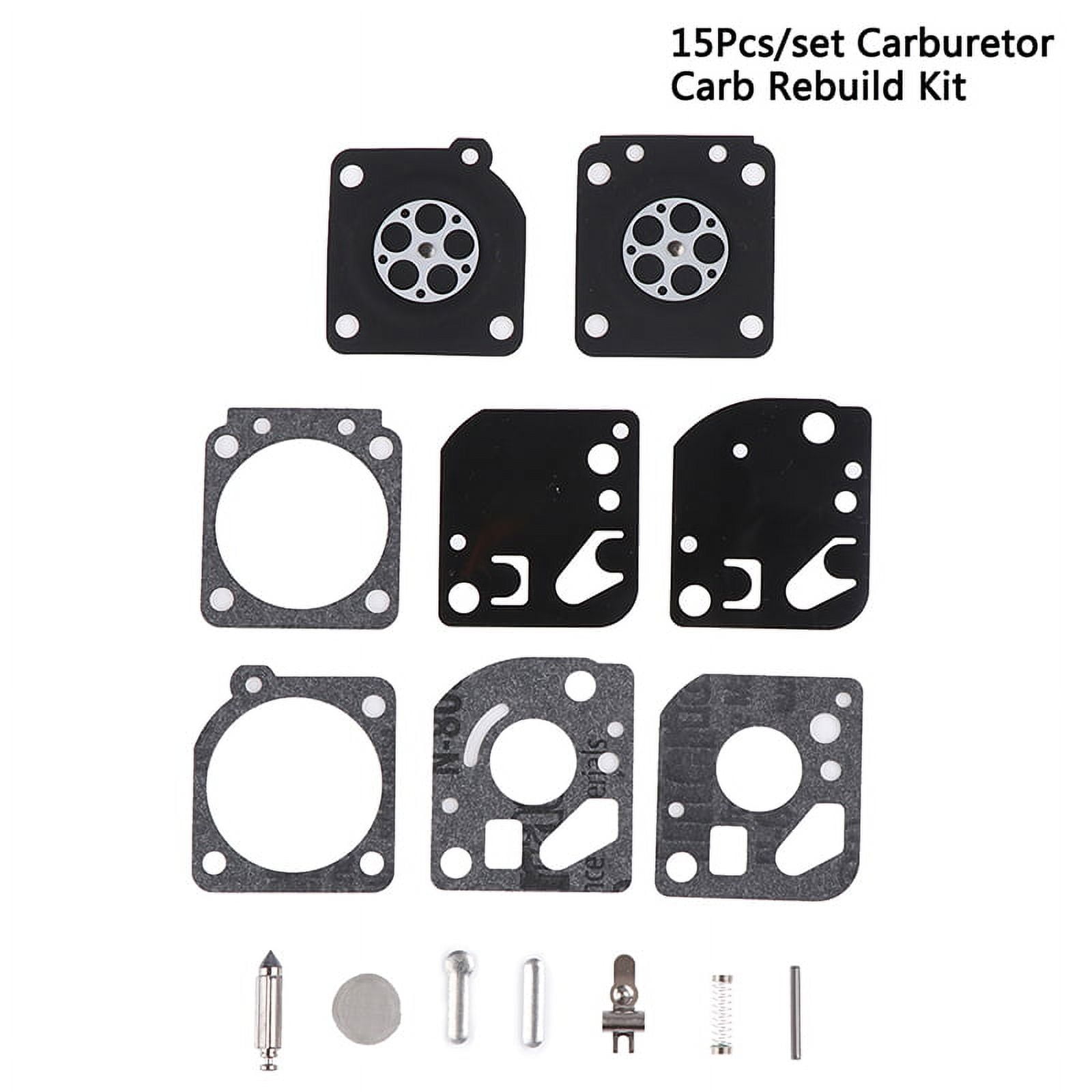 15Pcs/set Carburetor Carb Rebuild Kit Fit Zama RB-29 Ryobi 26cc && 30cc ...