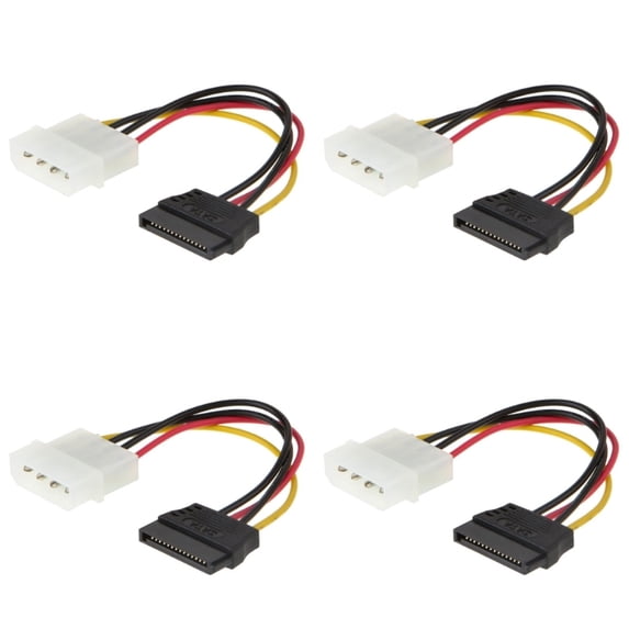 15Pin Male to IDE 4Pin Floppy HDD Power Converter Adapter Cable Power ...