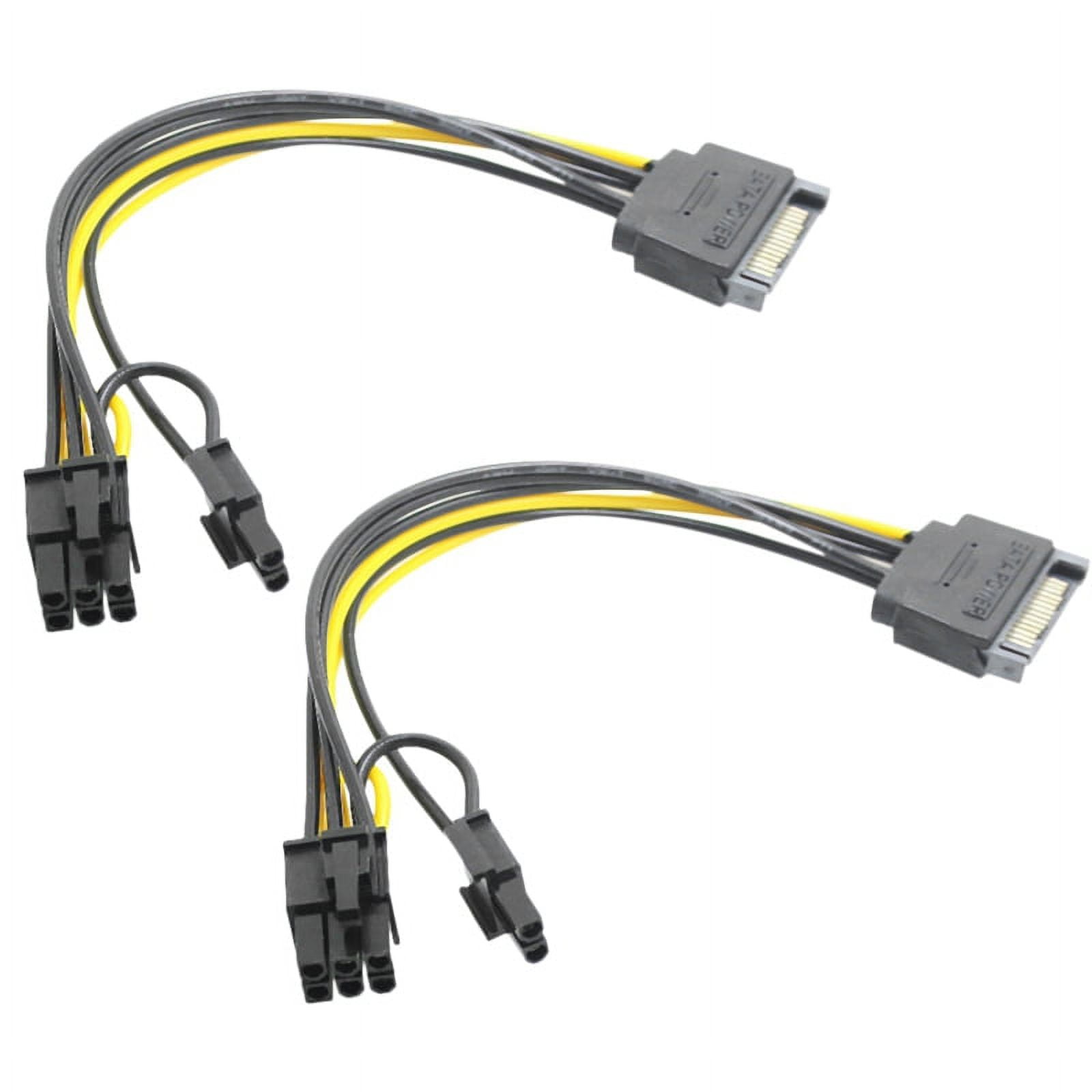 15Pin Male to 8Pin(6+2) PCI-E Power Supply Cable Cable 15-Pin to 8 Pin ...