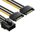 15Pin to 8Pin (6+2) Power Cable for Video Card Power Adapter Cord ...