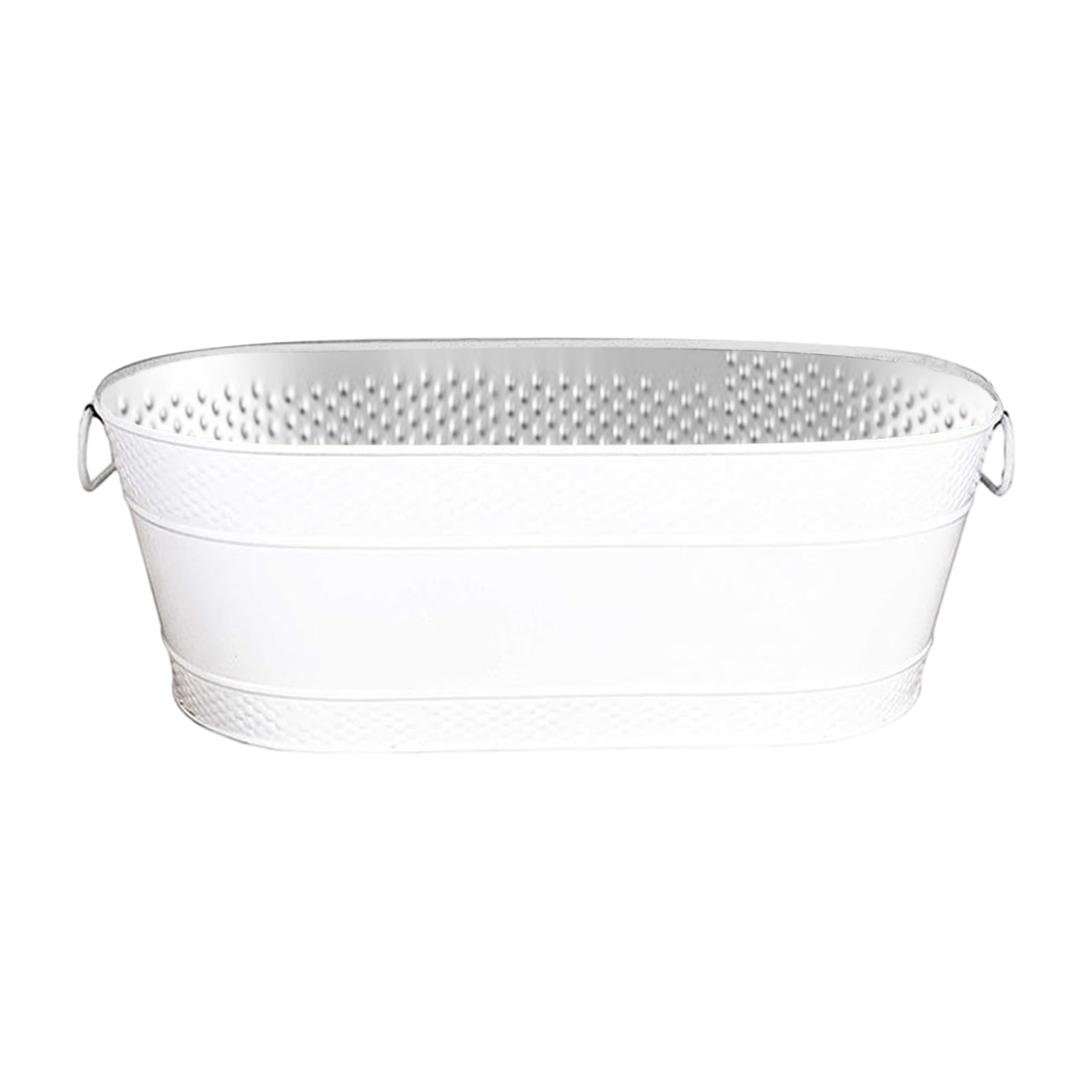 15Qt Metal Beverage Tub Plus Insulated, Hammered Texture Design, Leak ...
