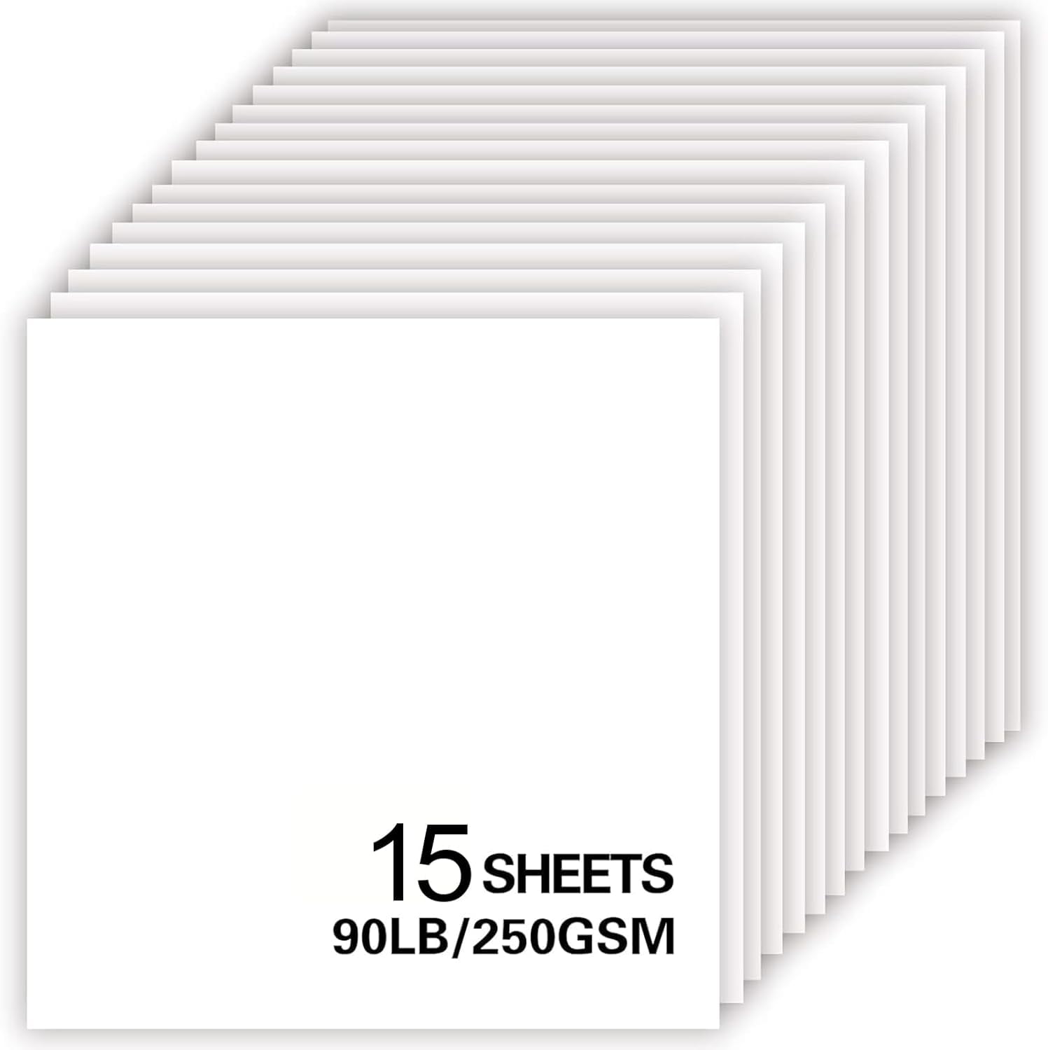 15Sheets White Cardstock Paper 12x12 Card stock for Cricut, Thick ...