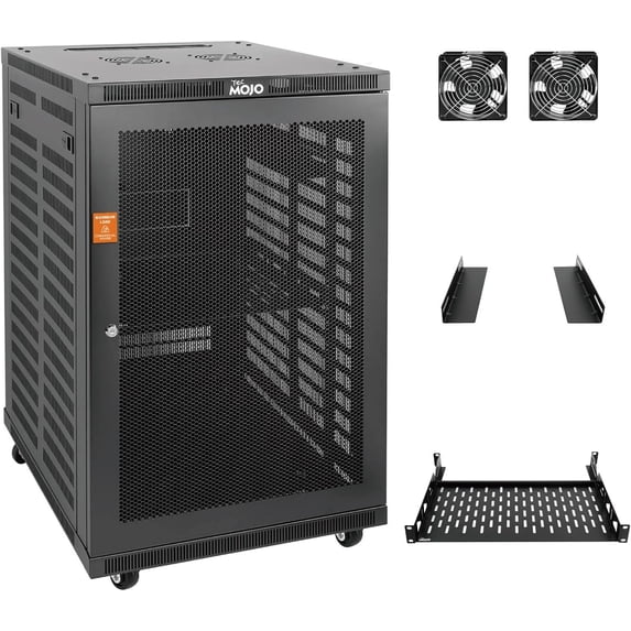 15U Wall Mount Rack 15U Rack 17.7 Inch Depth Hold Up to 176 Lbs ...