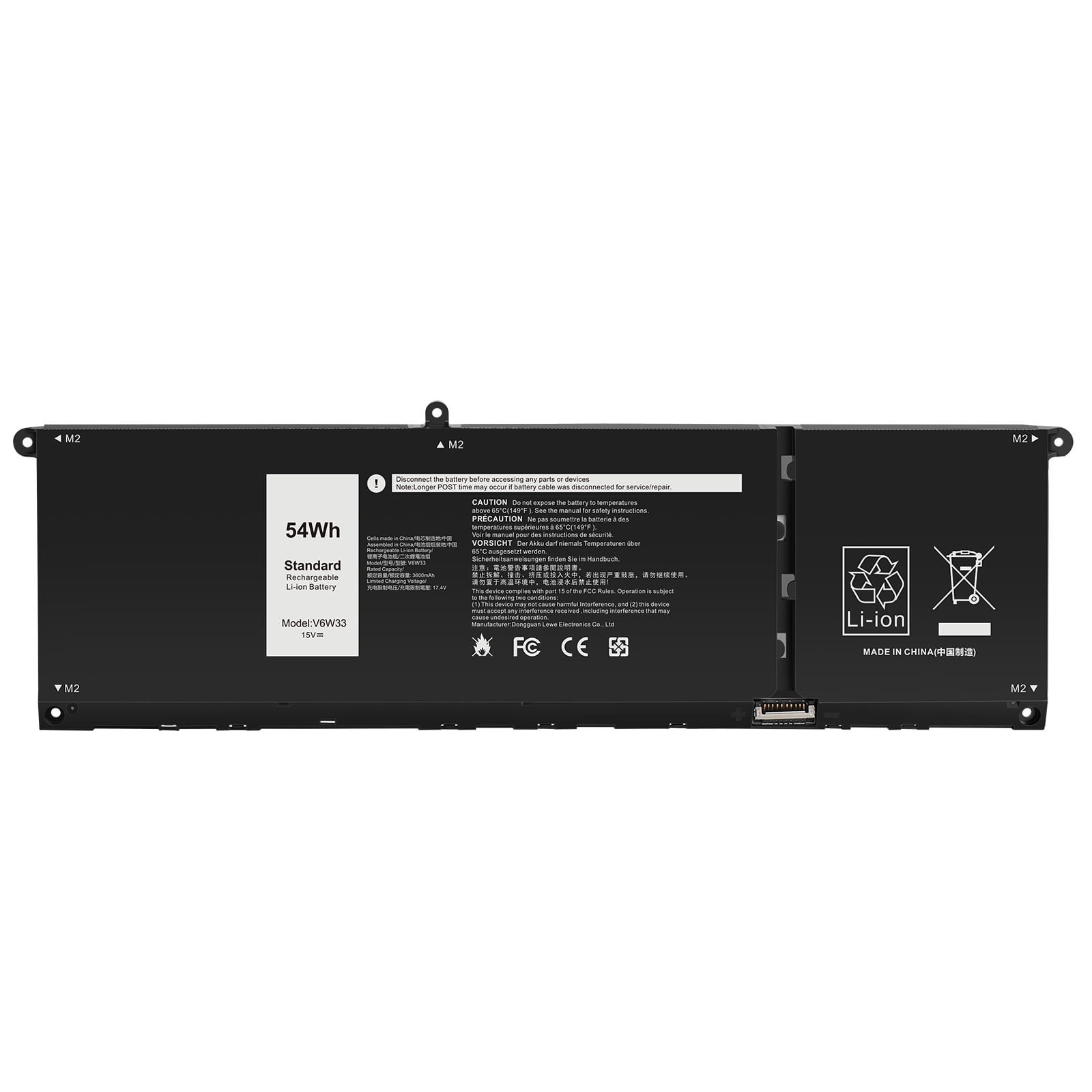 15V 54WH V6W33 Battery for Dell Inspiron 3510 3511 3515 5310 5410 5418 ...