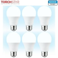 A19 Light Bulbs, E26 Base, 5000K Daylight, Pack of 4 - Walmart.com