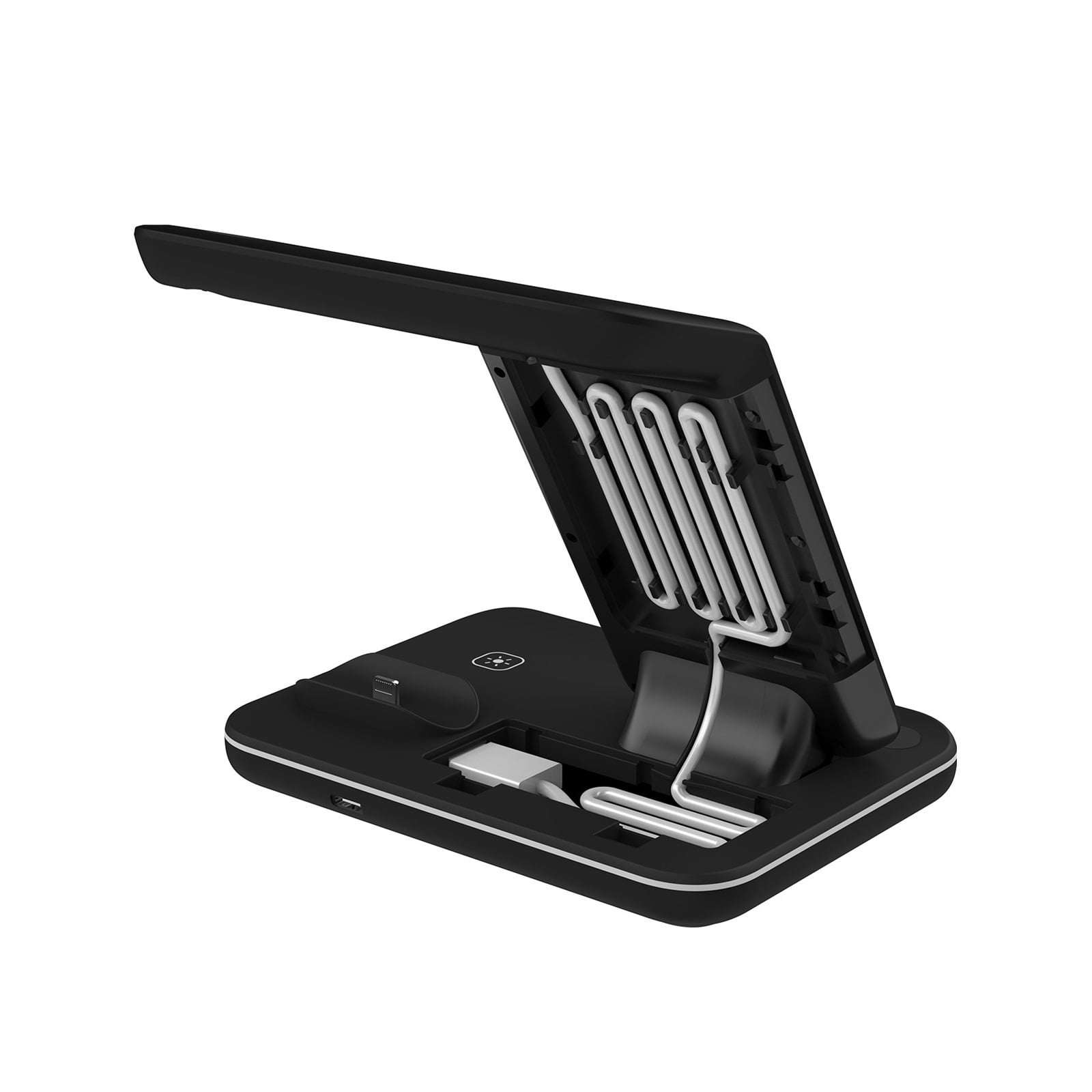 15W 3 In 1 Fast Charging Station Qi Wireless Charger Usb Quick Charge ...