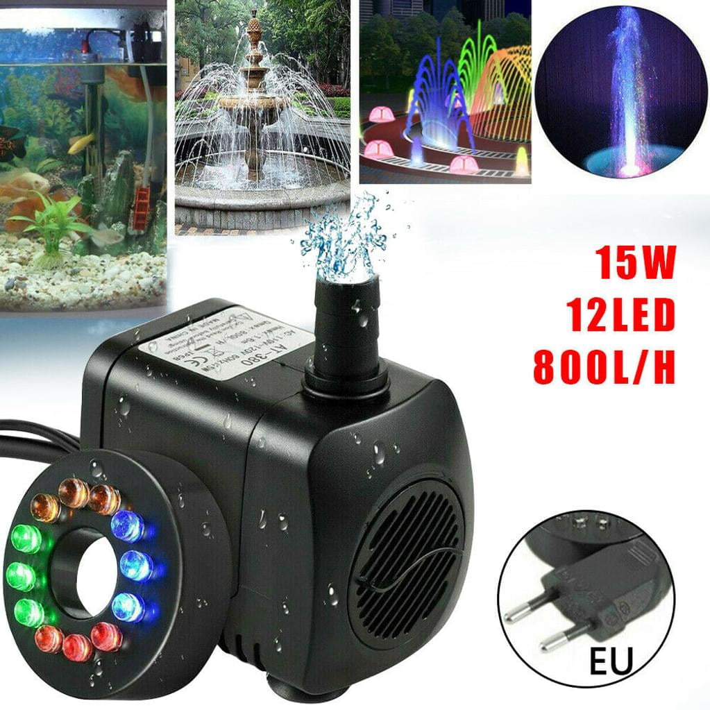 15W 800l h fountain pump tang pump water feature garden pump - Walmart ...