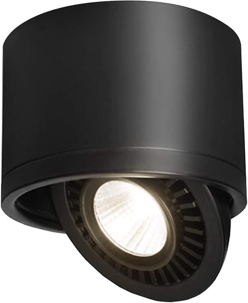 15W Black Ceiling Light 1 LED Spotlights Adjustable Ceiling Spotlights ...