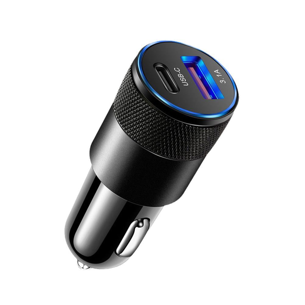 15W Car Charge USB+Type-c 2 in 1 Car Super Charger - Walmart.com