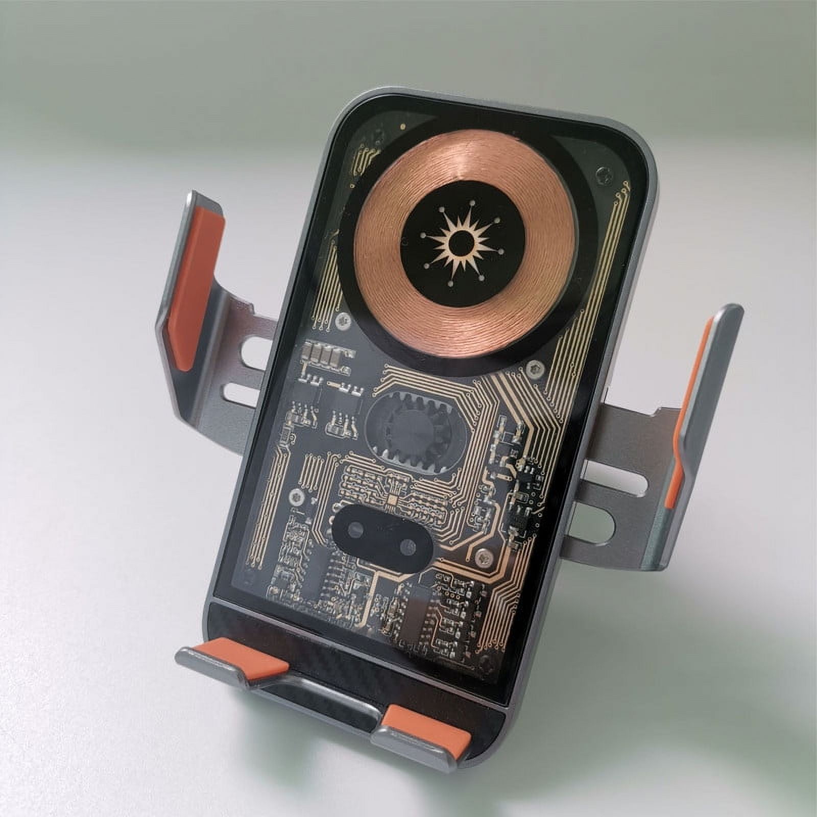 15W Car Wireless Charger, Auto Clamping Car Charger Bracket Mount ...