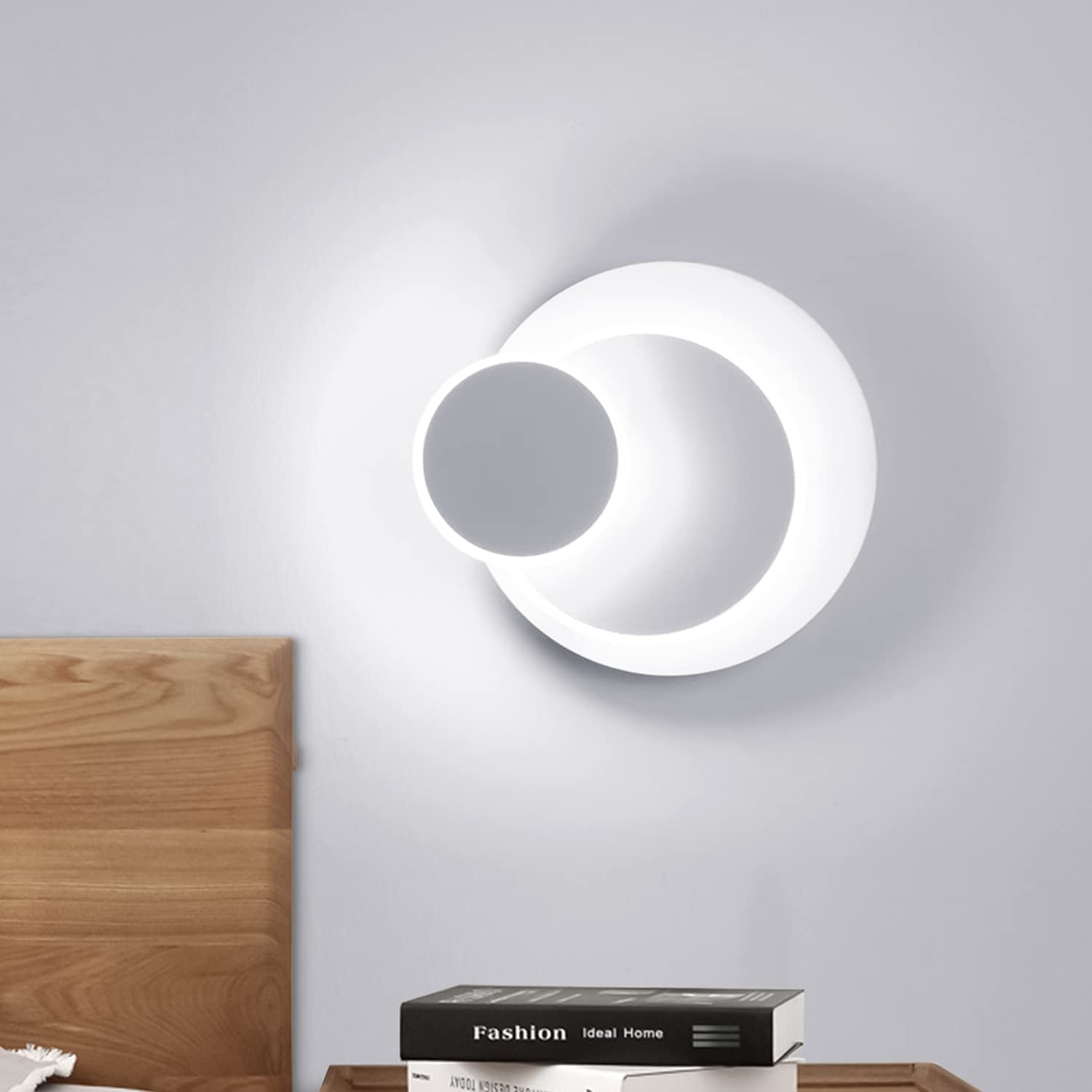 15W DIY LED Wall Light 350 ° Rotating Bright Wall Light 6500K Warm ...