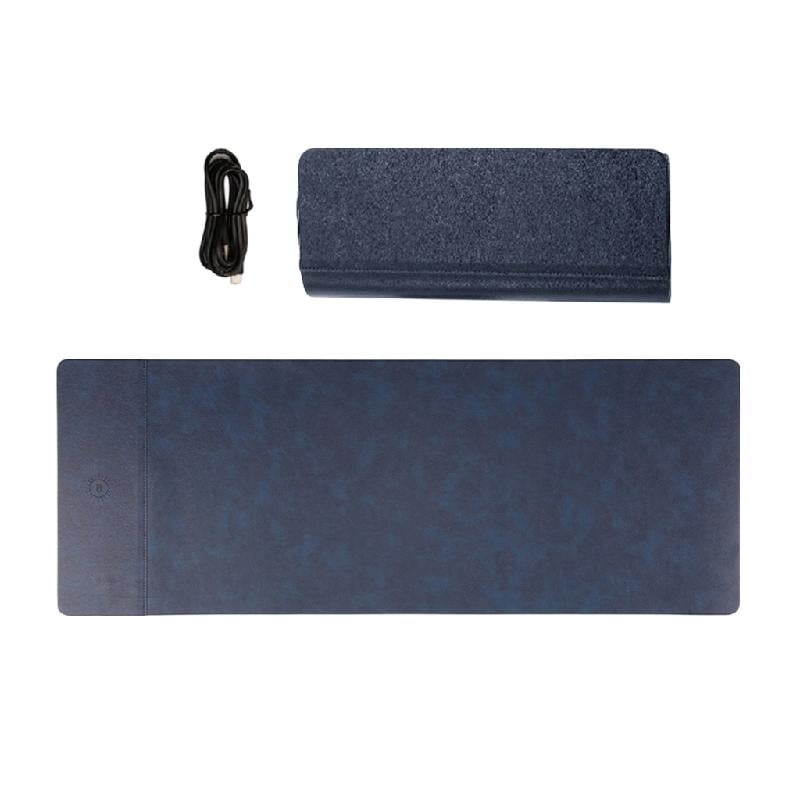 15W Fast-Charge Gaming Desk Mat: PU Leather Base & Extended for PC ...