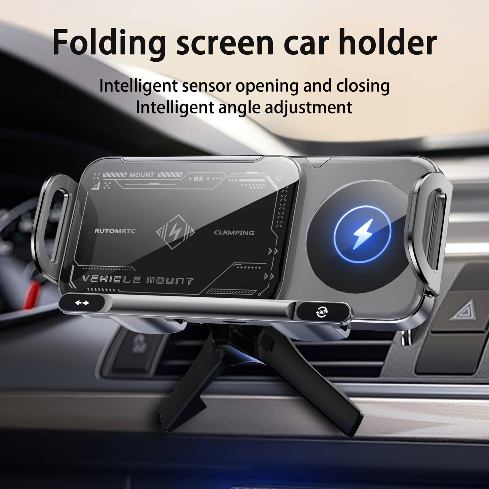 15W Fast Wireless Car Charger Holder: Fits Fold Phones (Z Fold6-Fold2 ...