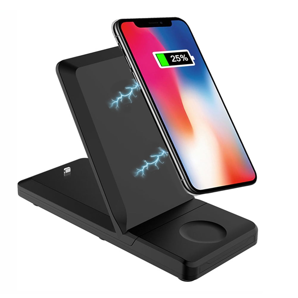 15W Fast Wireless Charger for iPhone 16/Pro/Max/Plus - Folding Stand 2 ...