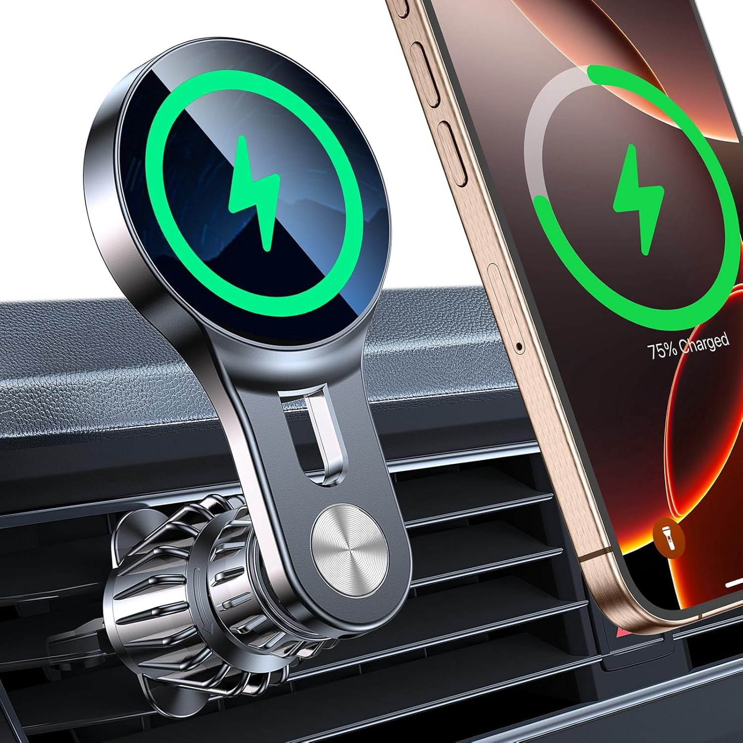 for 15W MagSafe Car Mount Charger【Stronger Magnets】for iPhone 16 ...