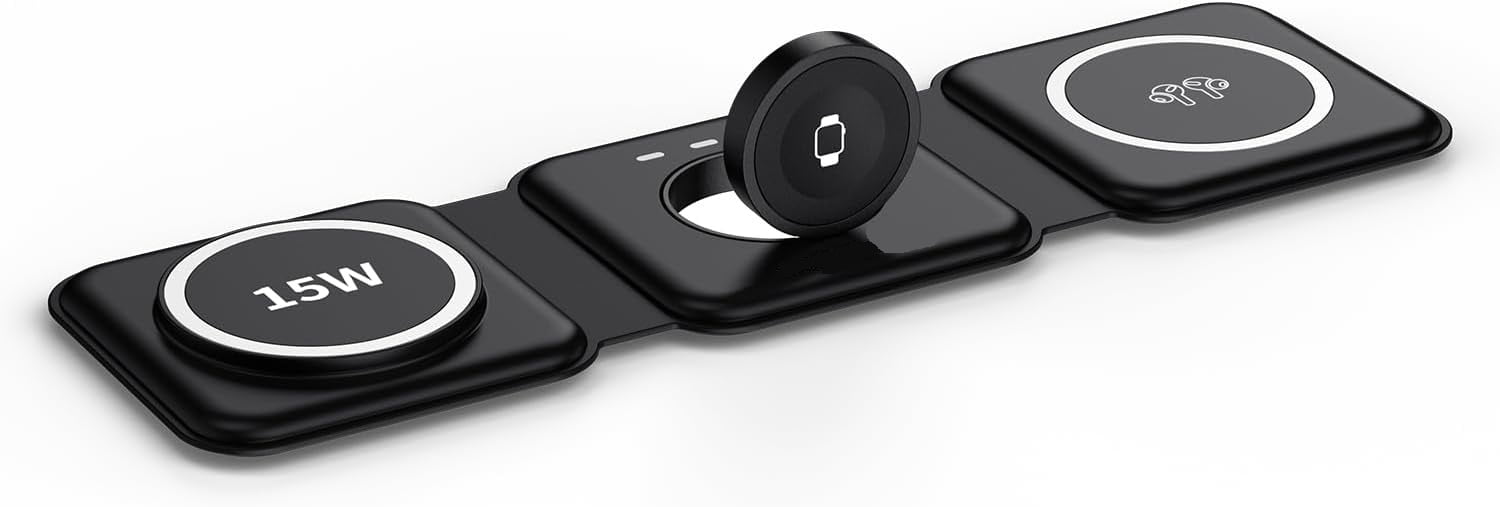15W for Magnetic Multple Devices,Nano Pro 3-in-1 Wireless Charging ...