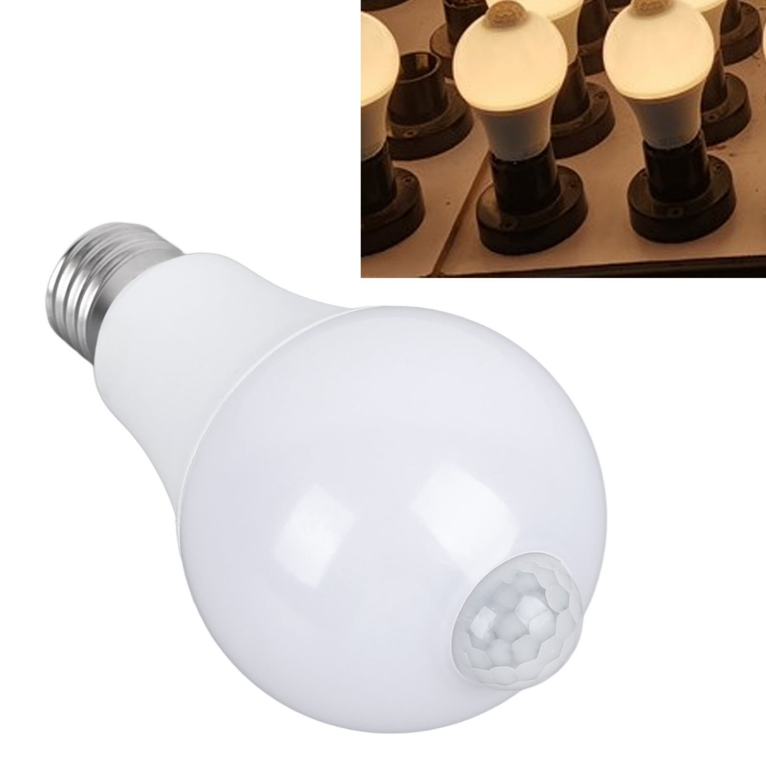 15W Motion Sensor Light LED Bulbs, 5000K Daylight, Dusk to Dawn Motion ...