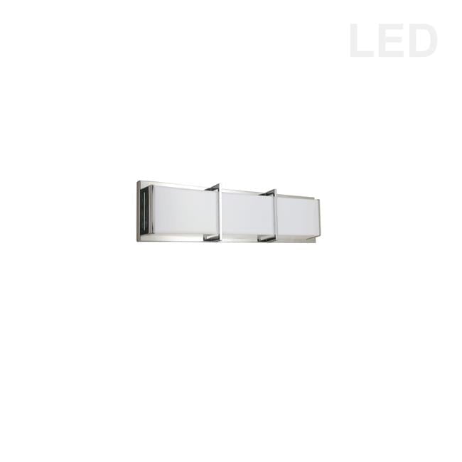 15W Polished Chrome Vanity Light with White Acrylic Diffuser - Walmart.com