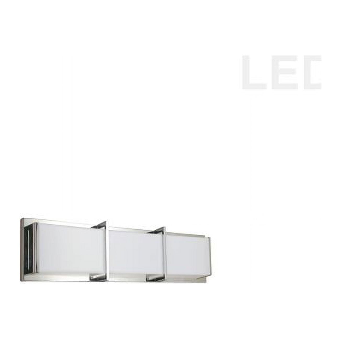 15W Polished Chrome Vanity Light with White Acrylic Diffuser - Walmart.com