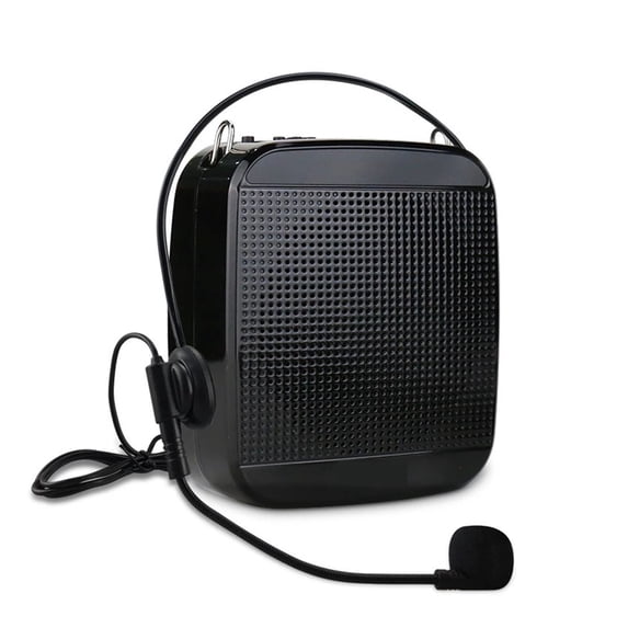 15W Portable Voice Amplifier Wired Microphone Megaphone Audio Sound ...