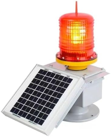 15W Solar LED Navigation Aviation Obstacle Warning Light Low Intensity ...